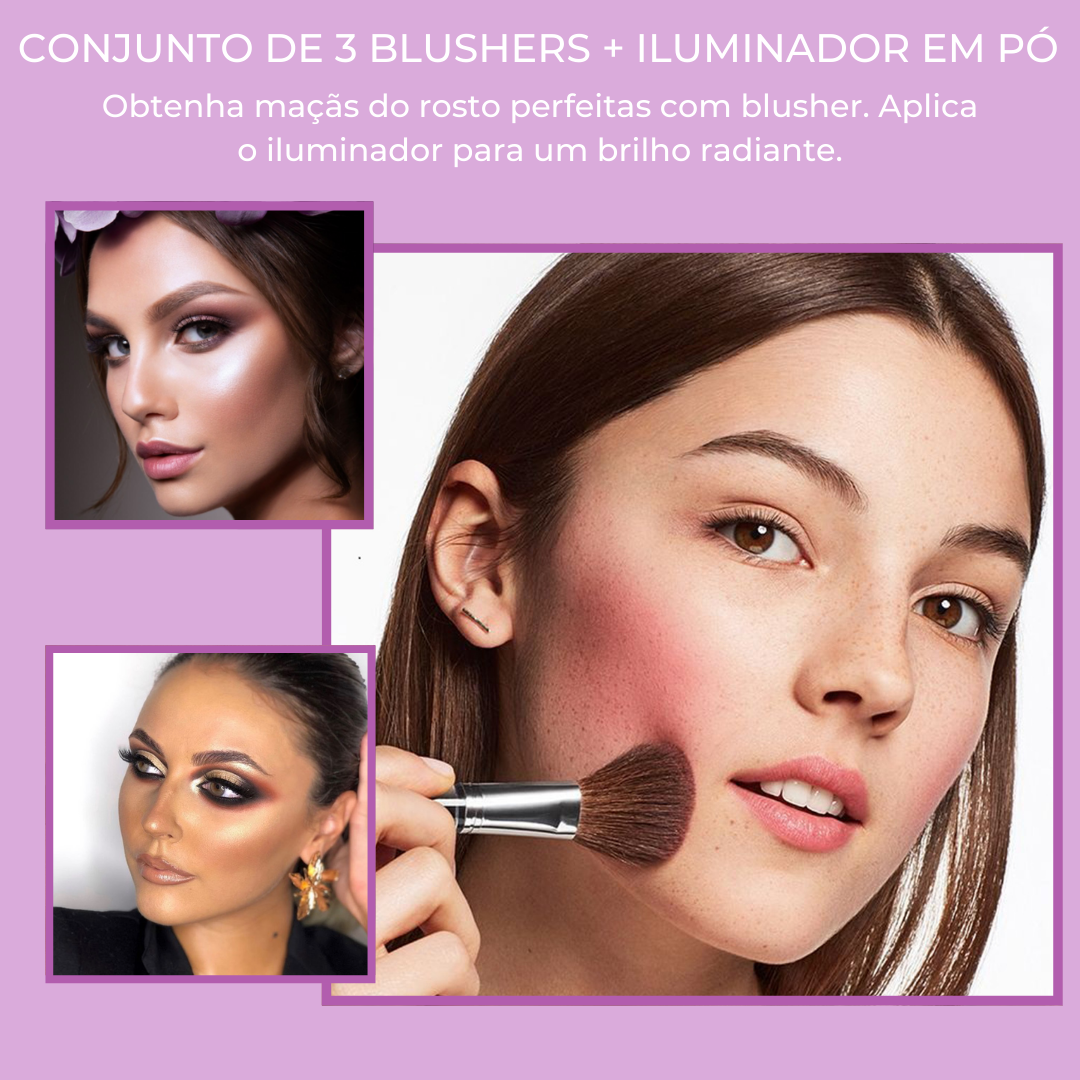 BLUSHPRO™ - Conjunto de 3 Blushers + Iluminador em Pó – Terramenta.eu - Loja de produtos de ...